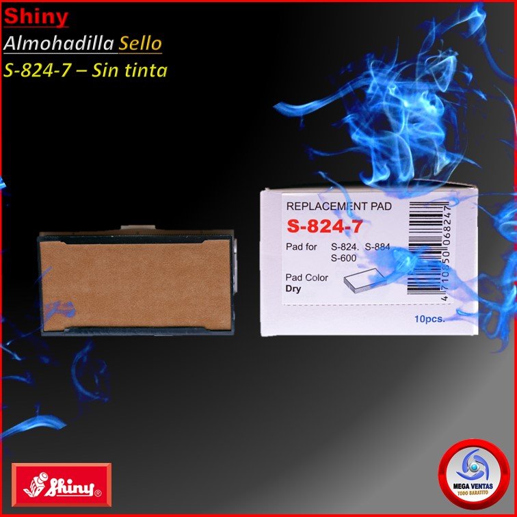 🔴 ALMOHADILLA SHINY S-829 NEGRA - Sellos Shiny Ecuador 🔴