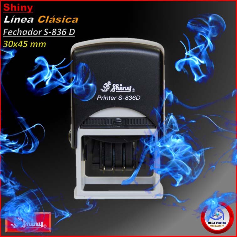 🔵 FECHADOR SHINY S-836D 30x45mm. - Sellos Shiny Ecuador 🔵