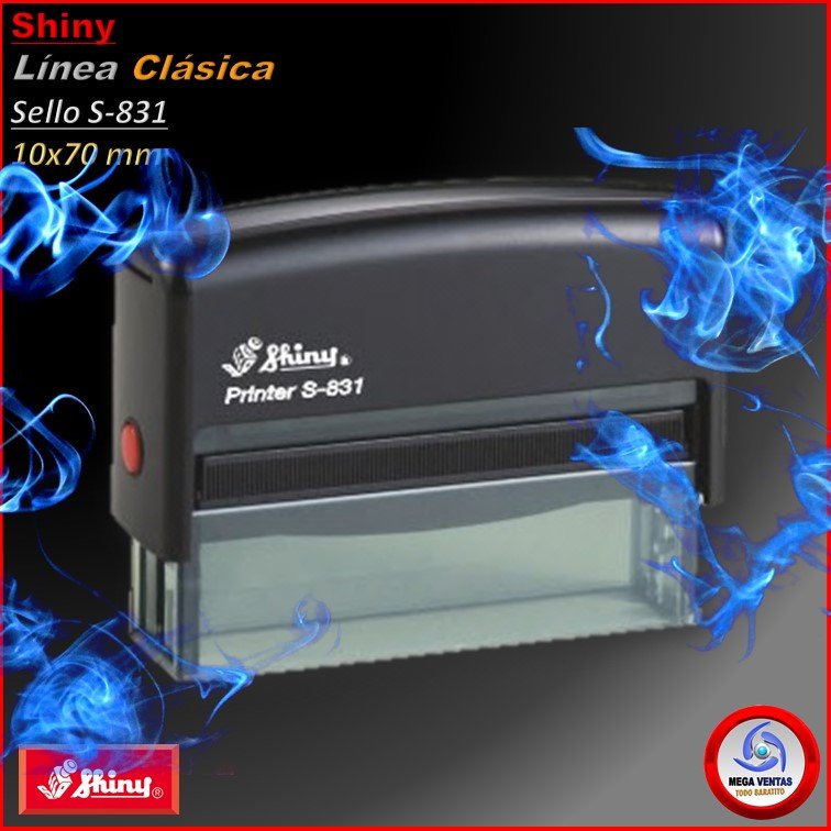 🟣 SELLO SHINY S-831 10X70mm. - Sellos Shiny Ecuador 🟣