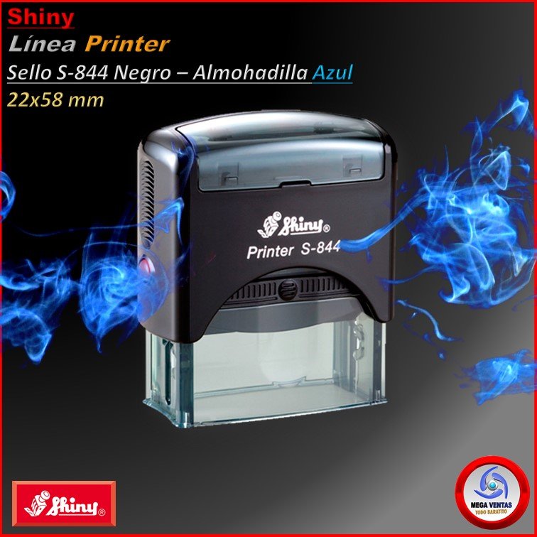 🟣 SELLO SHINY S-844 NEGRO - Sellos Shiny Ecuador 🟣