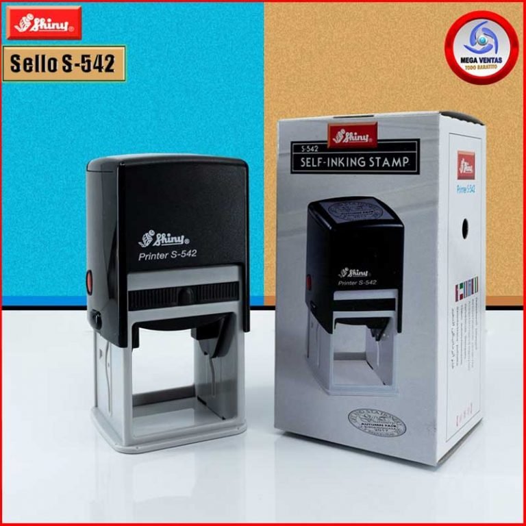 🟣 SELLO SHINY S-542 CUADRADO (42X42mm.) - Sellos Shiny Ecuador