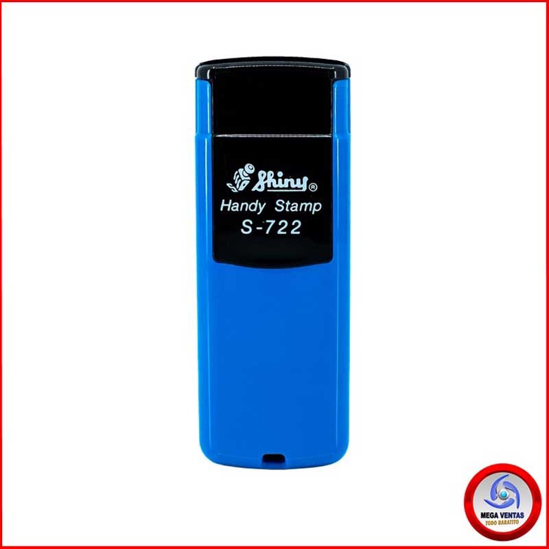 🟣 SELLO SHINY S-722 AZUL PORTATIL - Sellos Shiny Ecuador 🟣