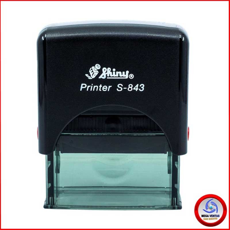 🟣 SELLO SHINY S-843 NEGRO - Sellos Shiny Ecuador 🟣