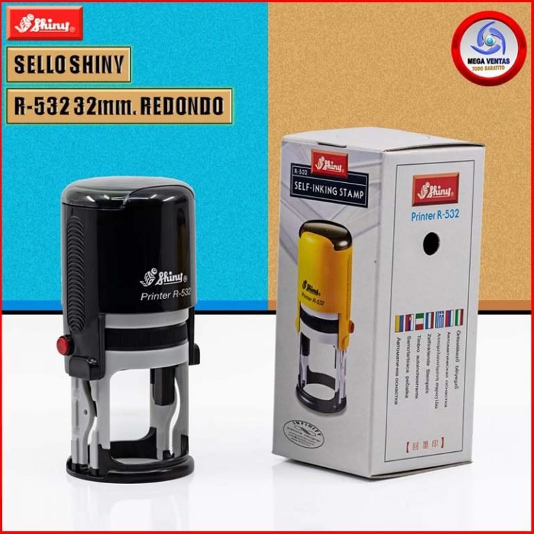 🟣 SELLO SHINY R-532 REDONDO (32mm.) - Sellos Shiny Ecuador 🟣