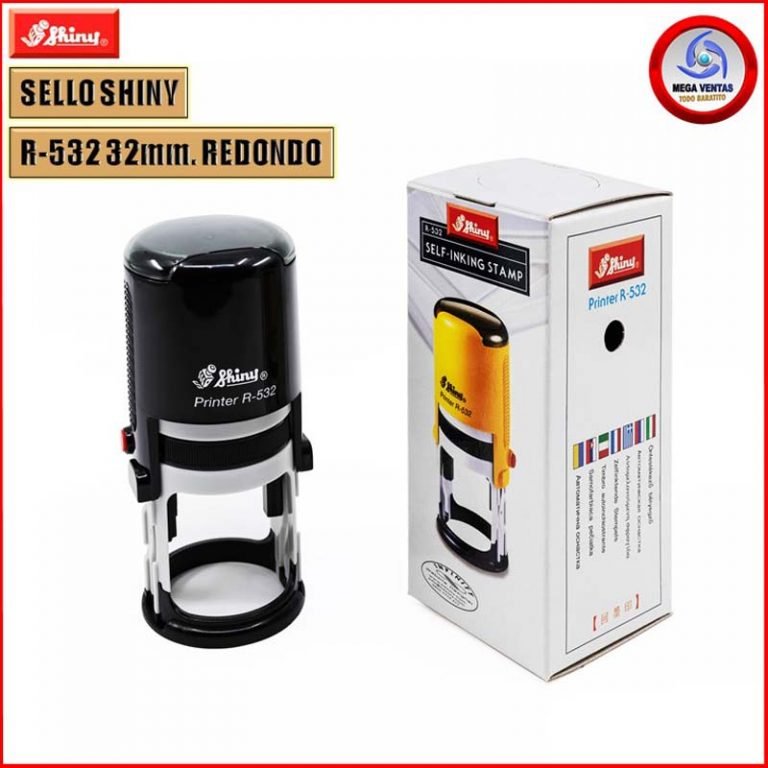 🟣 SELLO SHINY R-532 REDONDO (32mm.) - Sellos Shiny Ecuador 🟣