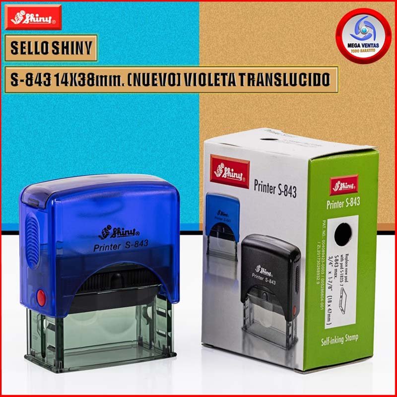 🟣 SELLO 30X50mm. SHINY E-903 - Sellos Shiny Ecuador 🟣