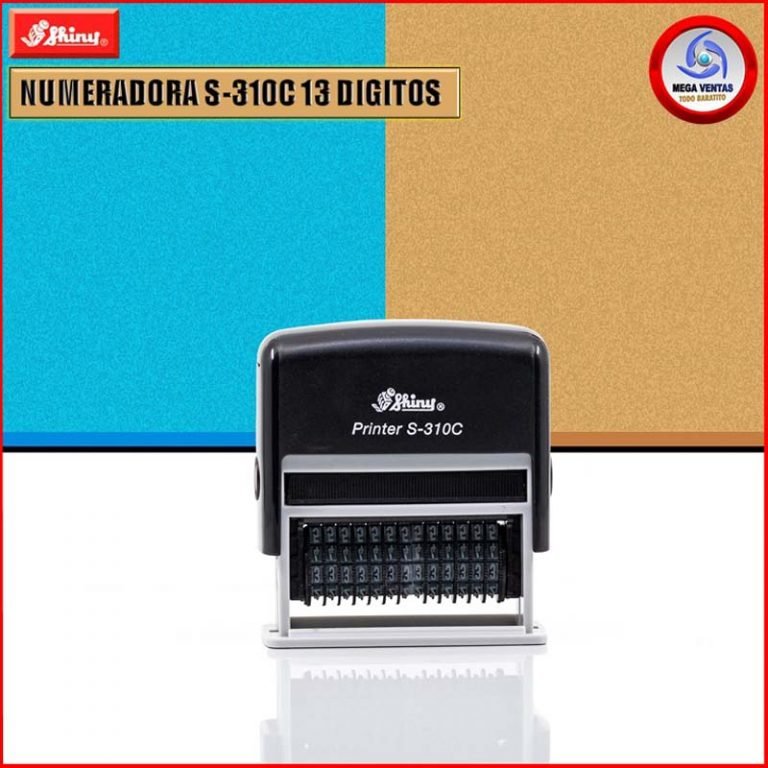 NUMERADORA 13 DIGITOS SHINY S-310C - Sellos Shiny Ecuador