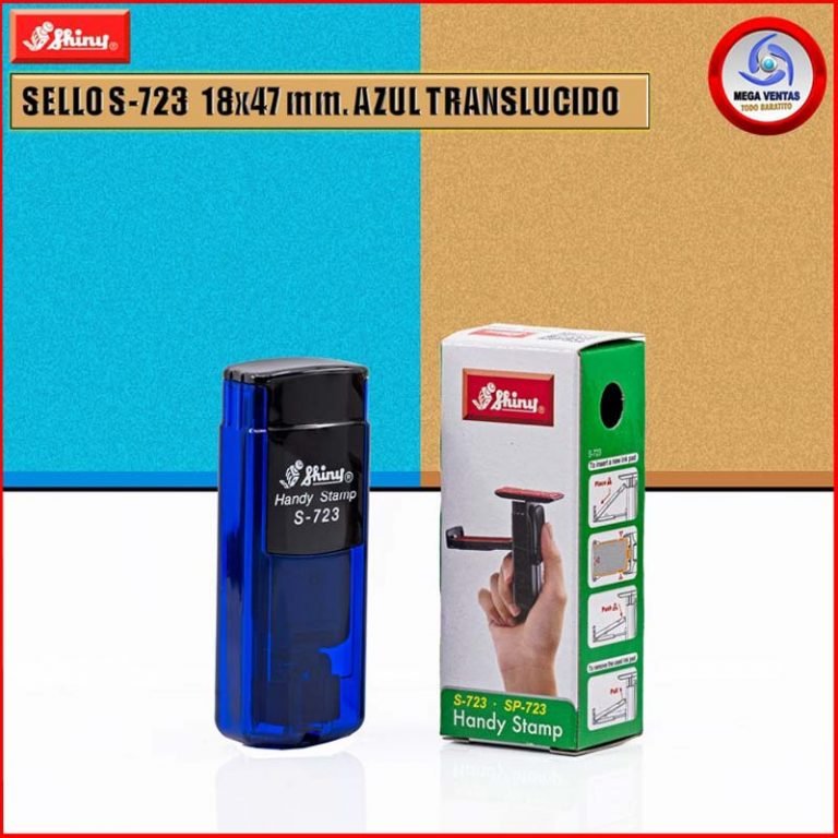 SELLO SHINY S-723 18X47mm. AZUL TRANSLUCIDO - 🟣