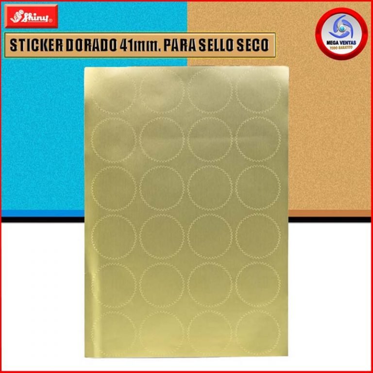 🟣 STICKER DORADO 41mm. SHINY - Sellos Shiny Ecuador 🟣