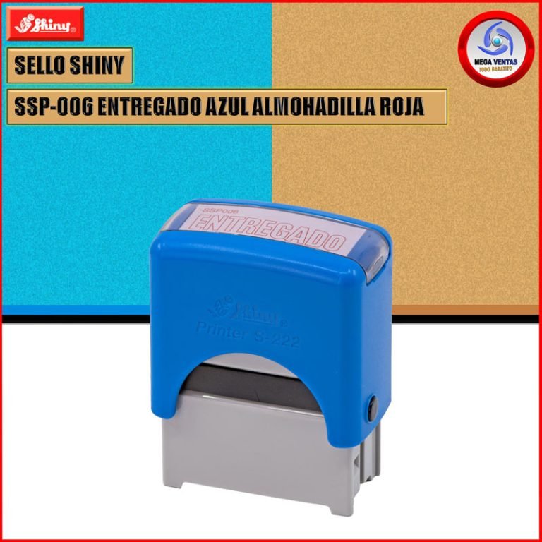 SELLO SHINY SSP-006 ENTREGADO AZUL - Sellos Shiny Ecuador