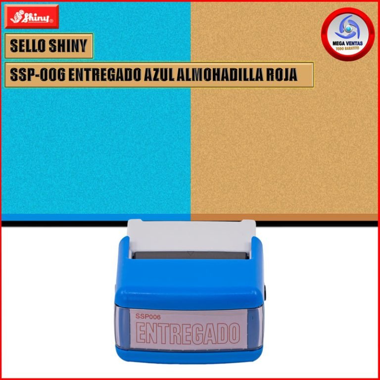 SELLO SHINY SSP-006 ENTREGADO AZUL - Sellos Shiny Ecuador