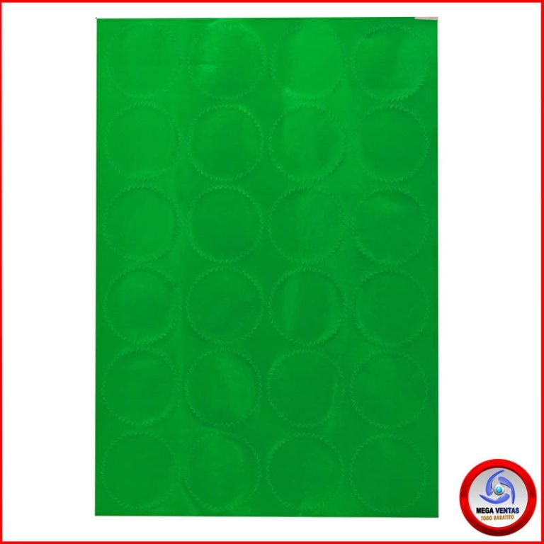 STICKER SHINY SELLO SECO - VERDE (41mm.) - Sellos Shiny Ecuador